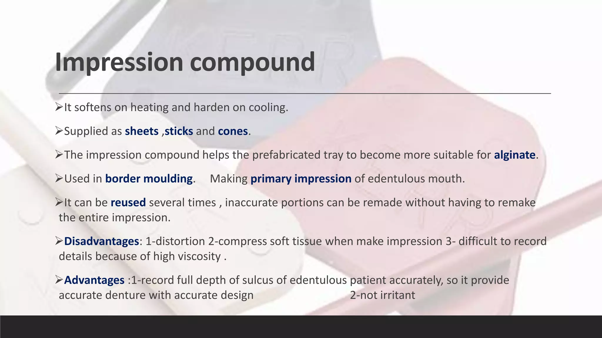 Impression of complete denture | PDF