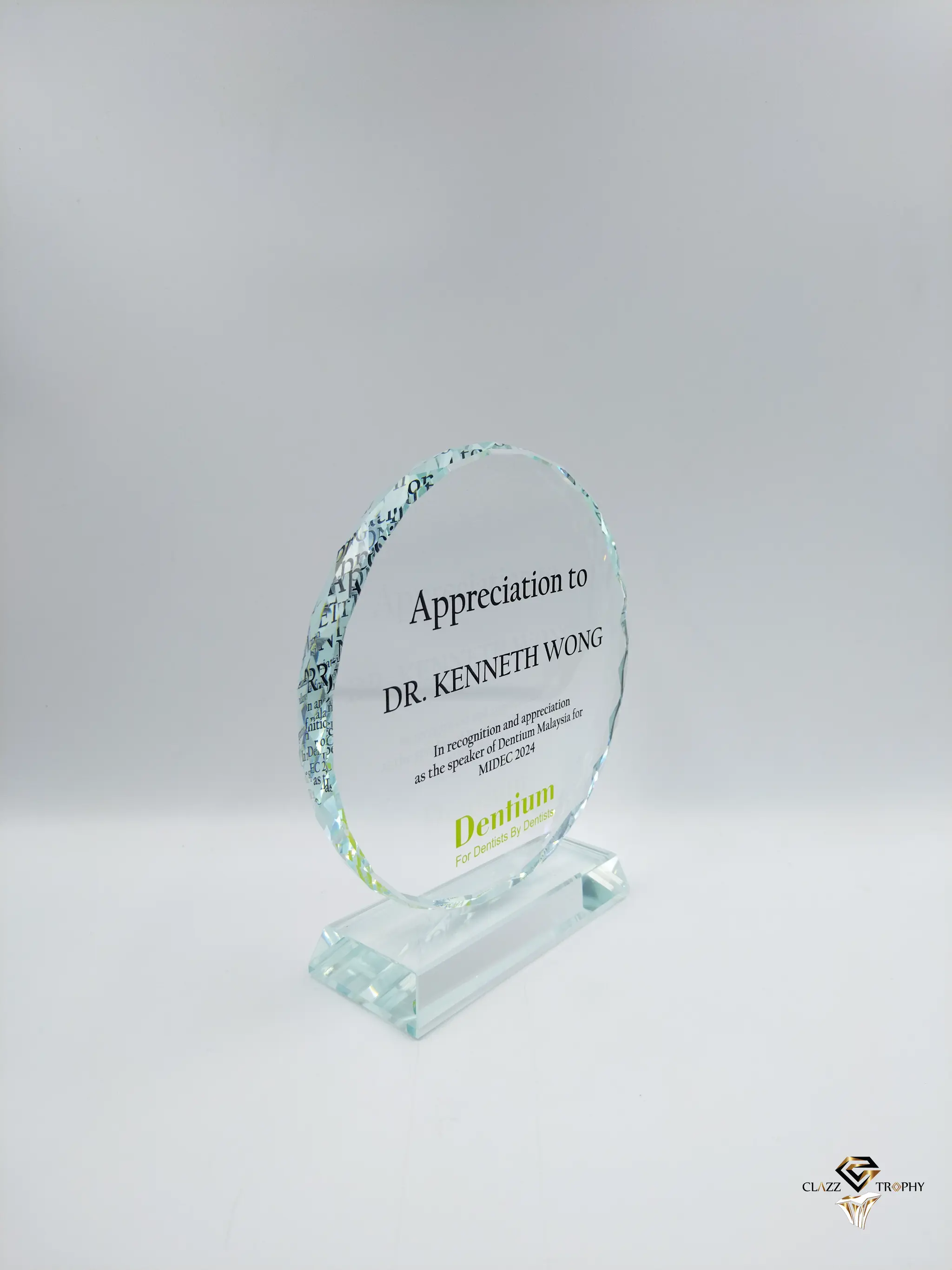Round Crystal Plaques at Clazz Trophy Malaysia | #1 Reliable Trophy ...