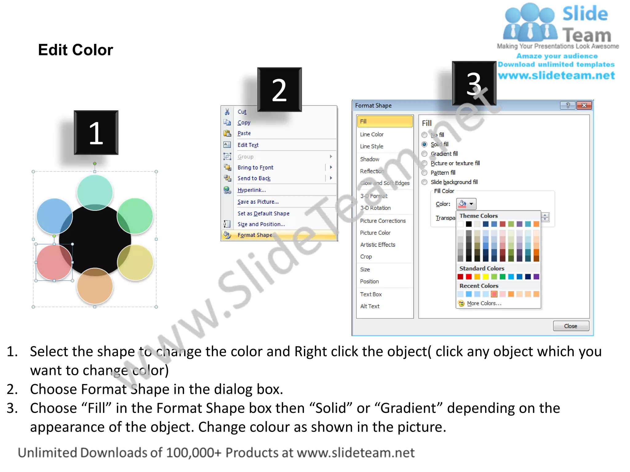 Round cycle flow chart 6 stages powerpoint templates 0712 | PDF