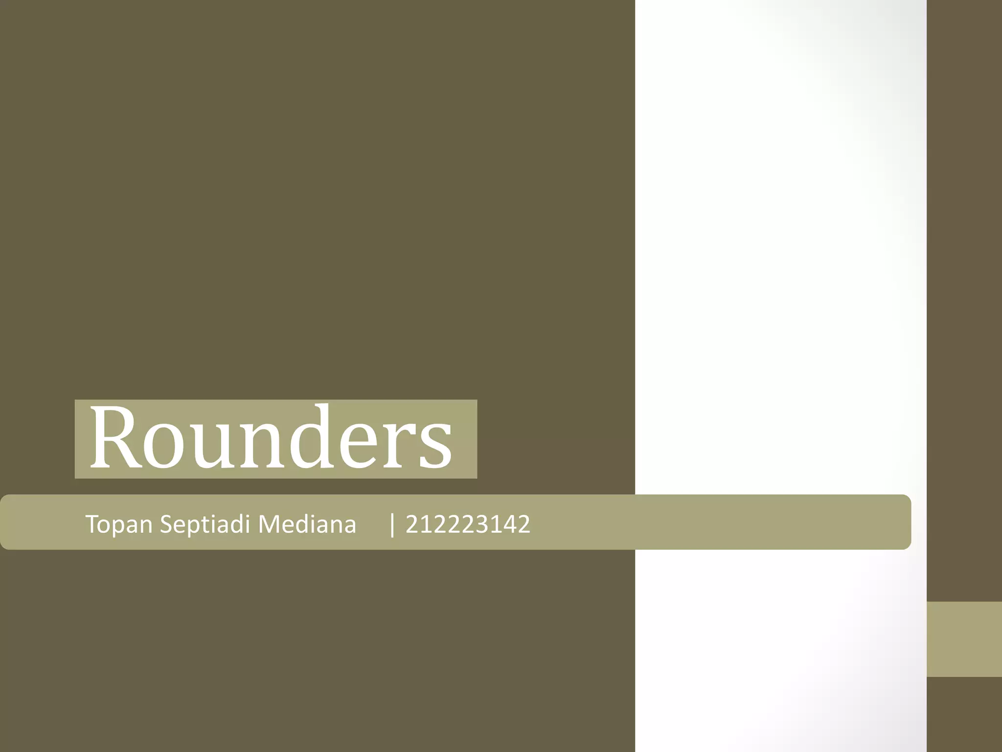 Rounders | PDF