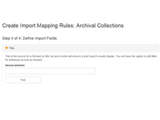 Round Hole, Square Pegs: A brief history of a metadata mapping tool | PPT