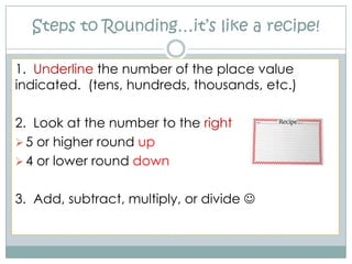 Rounding and estimating | PPTX