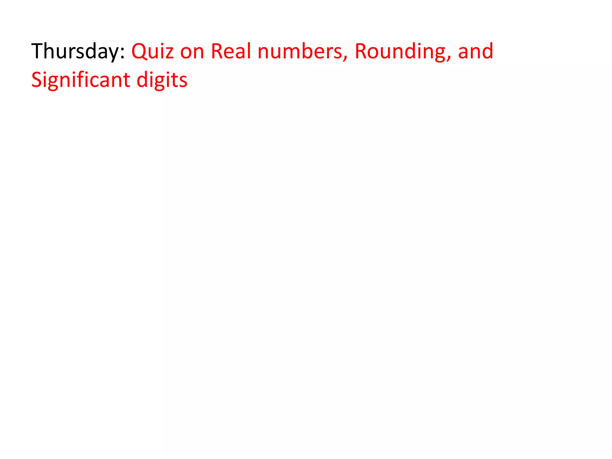 Rounding and percent error | PPT