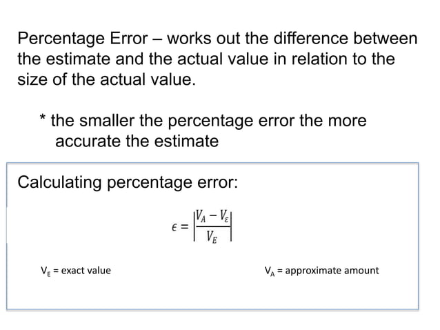 Rounding and percent error | PPTX