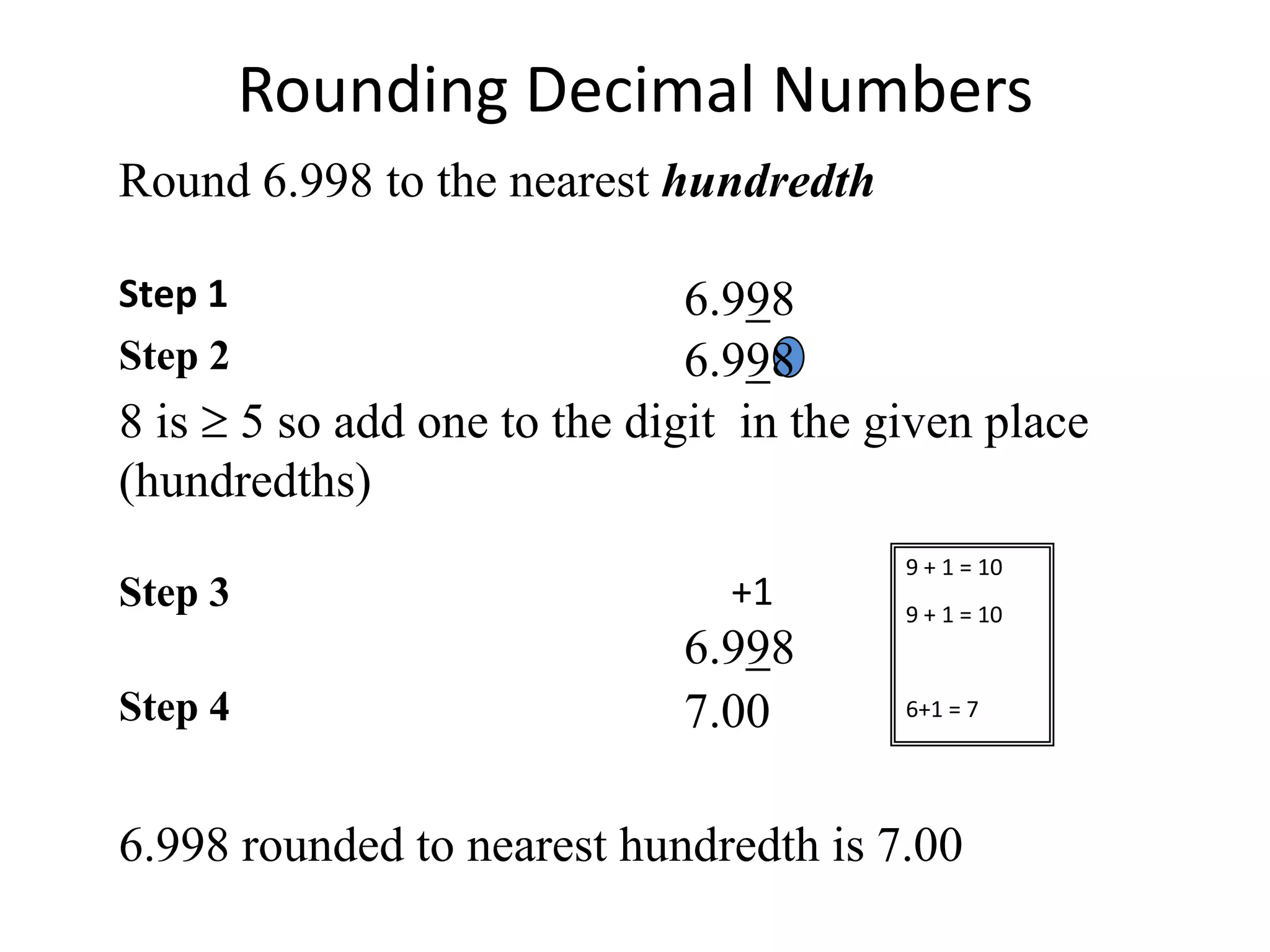 Rounding Decimal Numbers | PPTX
