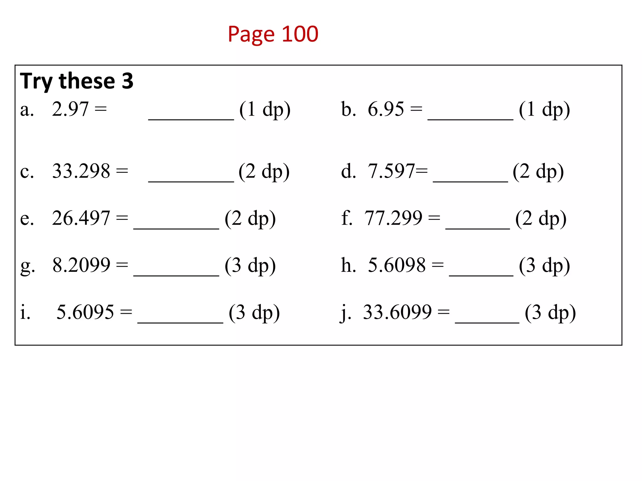 Rounding Decimal Numbers | PPTX