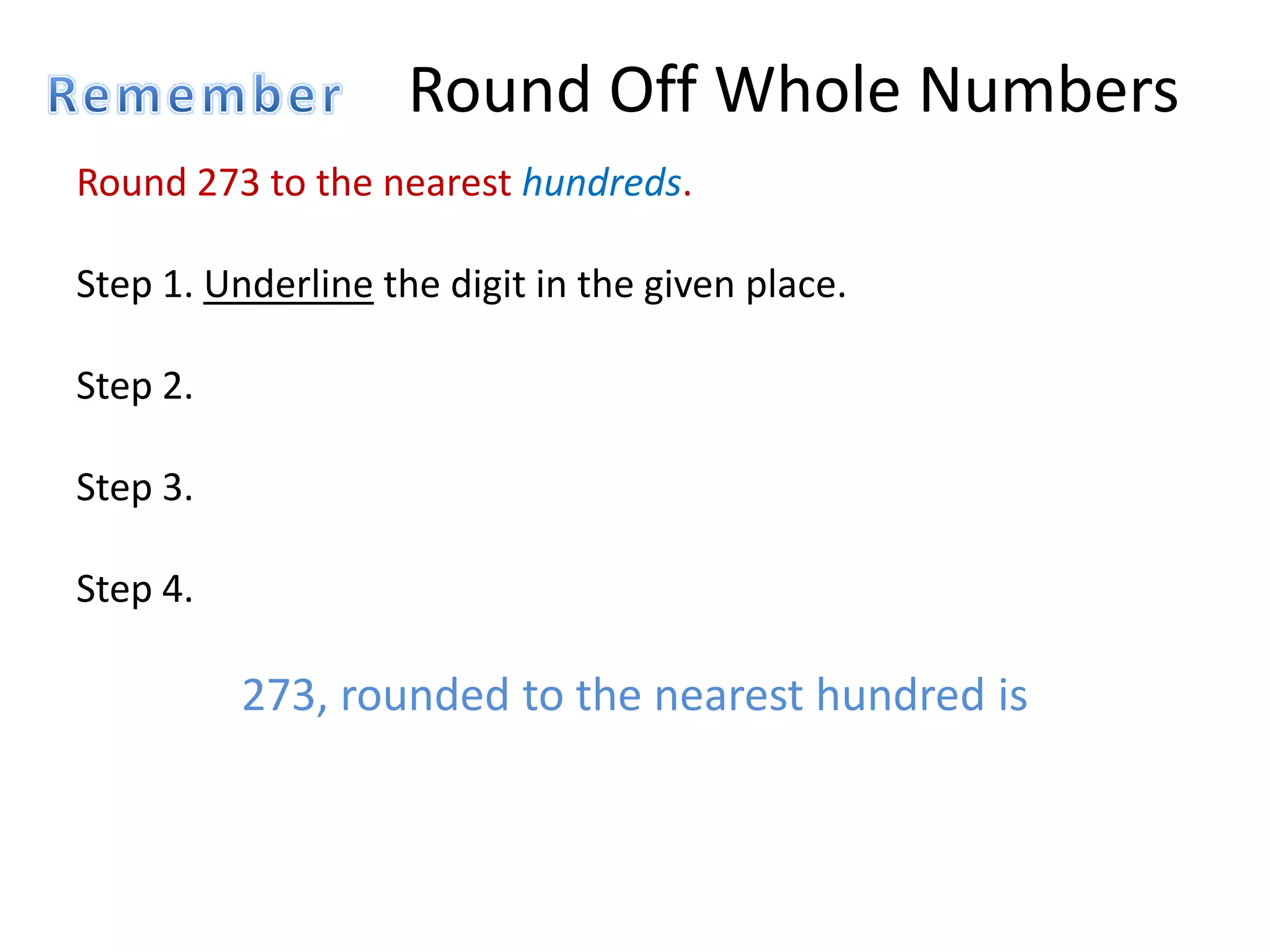 Rounding Decimal Numbers | PPTX