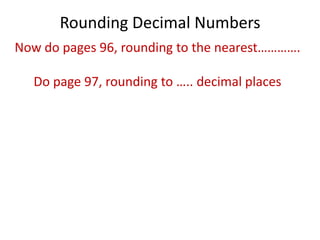 Rounding Decimal Numbers | PPTX
