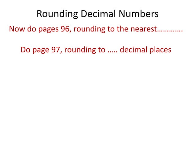 Rounding Decimal Numbers | PPTX