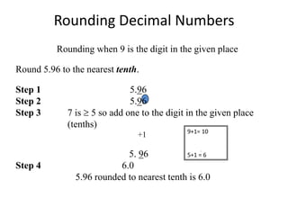 Rounding Decimal Numbers | PPT