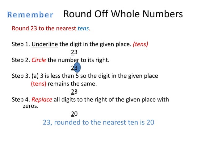 Rounding Decimal Numbers | PPTX