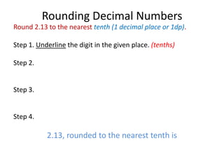 Rounding Decimal Numbers | PPTX