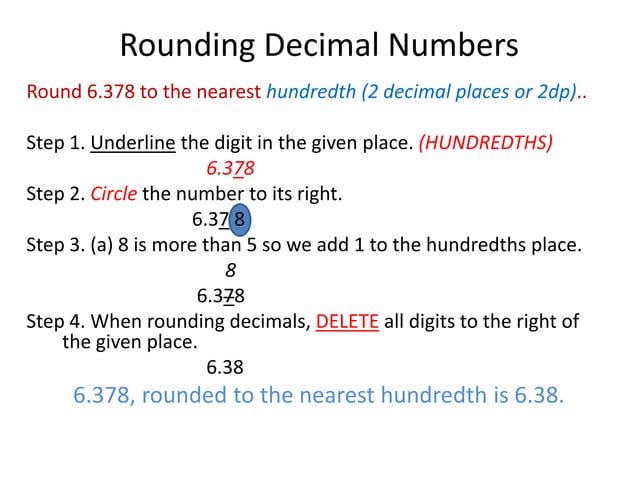 Rounding Decimal Numbers | PPTX