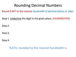 Rounding Decimal Numbers | PPT