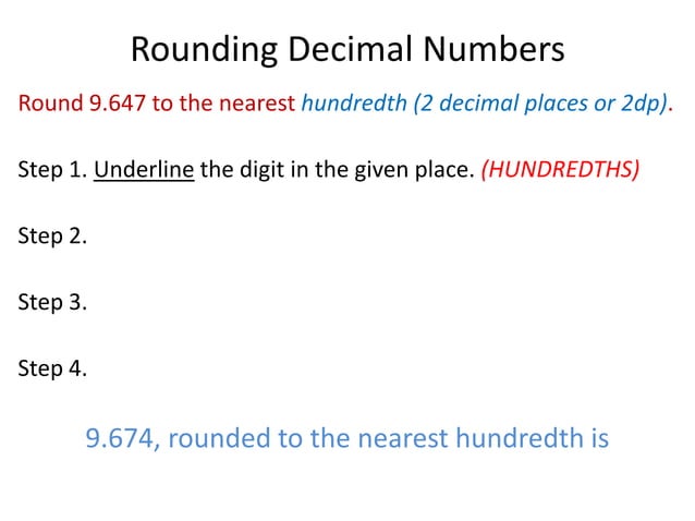 Rounding Decimal Numbers | PPTX