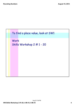 Rounding notes | PDF