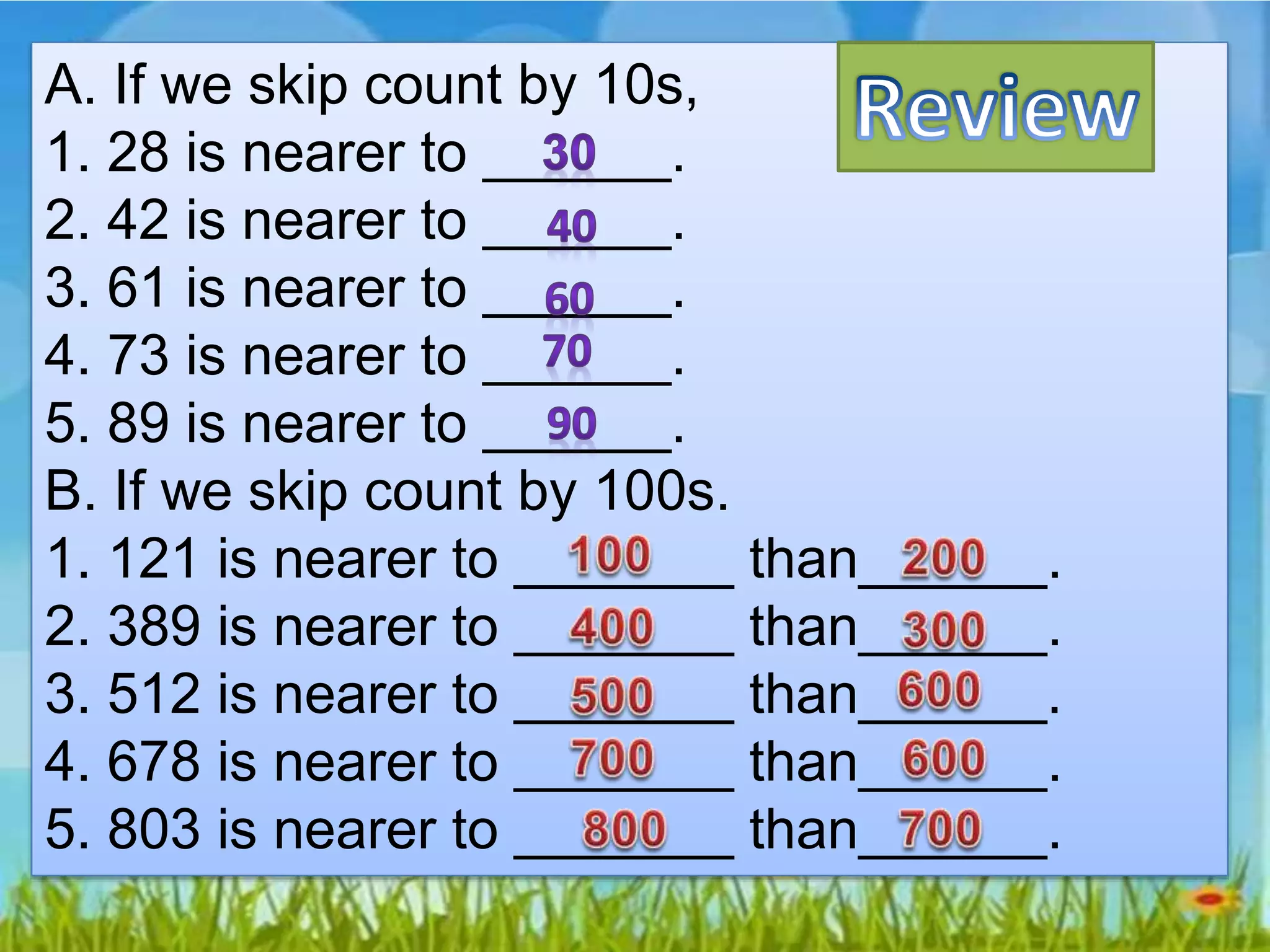 Rounding Off Numbers to the Nearest Tens, Hundreds and Thousands.pptx