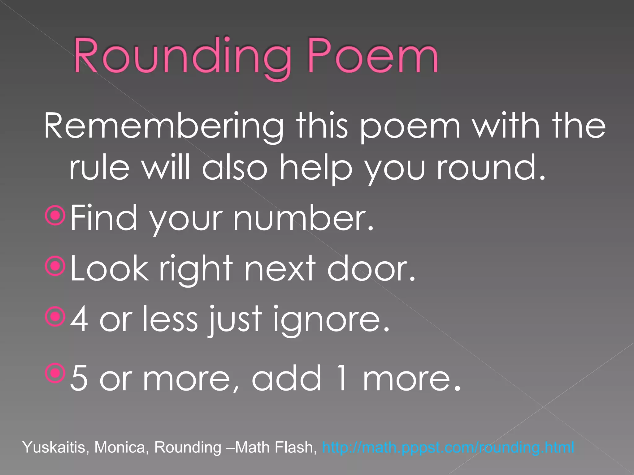 Rounding Powerpoint | PPT