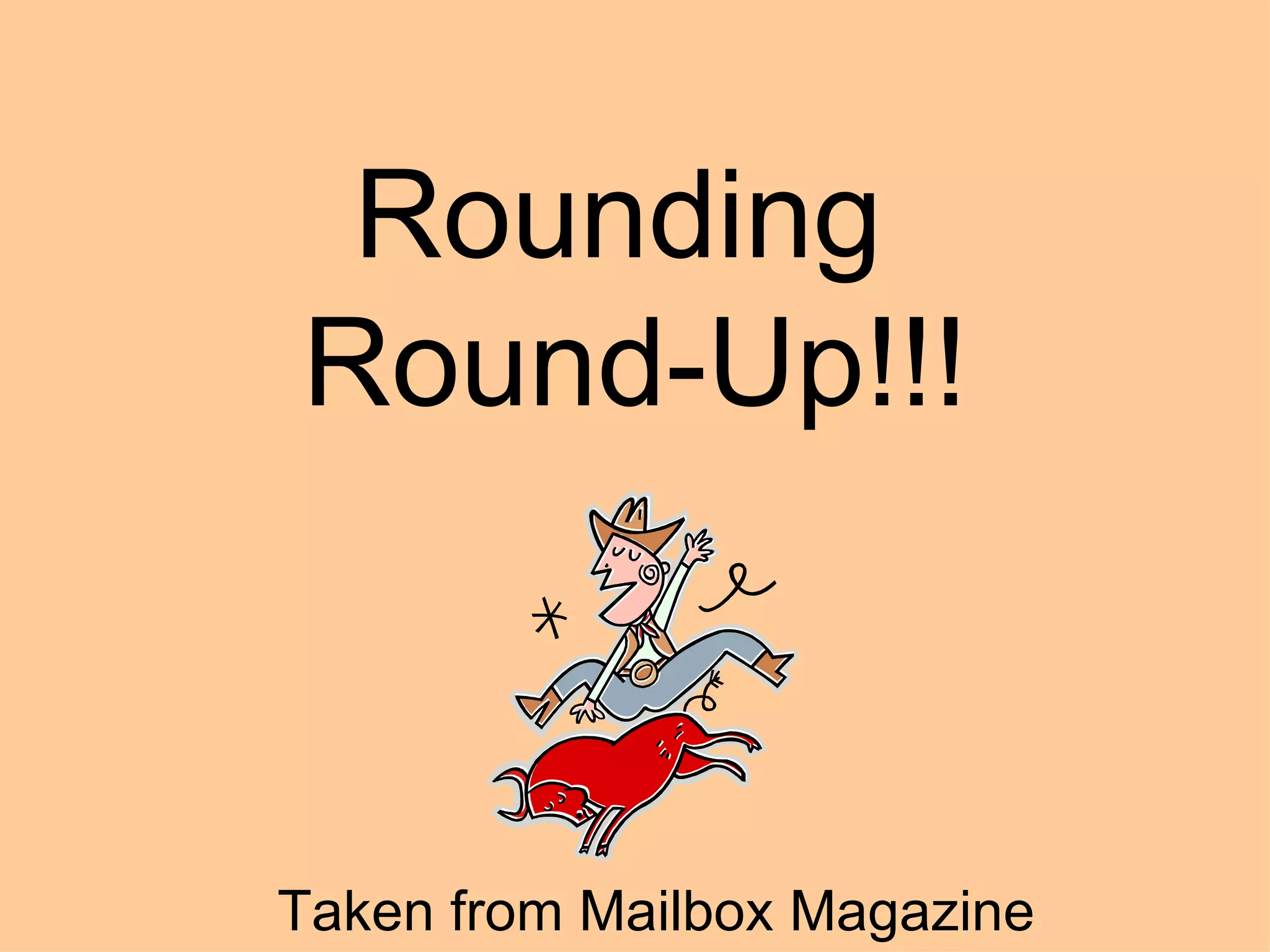 Rounding round up | PPT