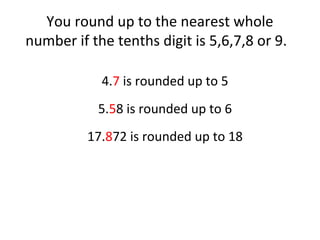 Rounding to a Whole Number | PPT