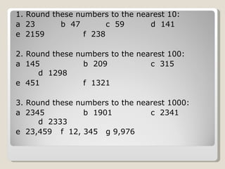 Rounding Whole And Dec Questions | PPT