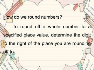 Roundinng off numbers | PPTX