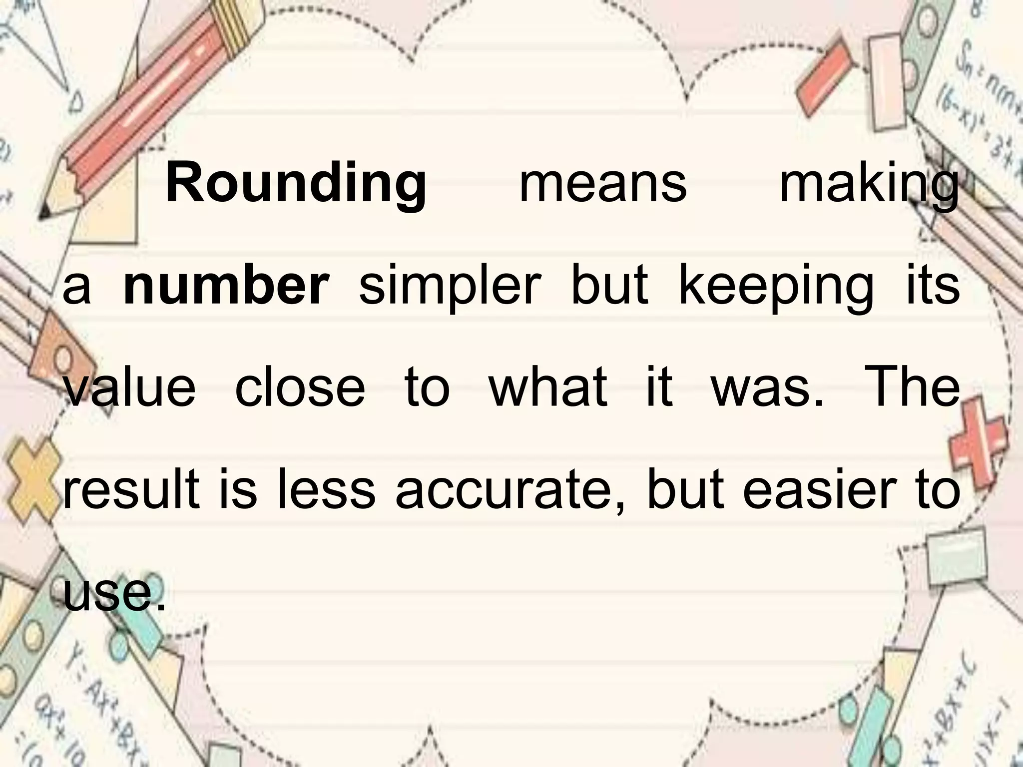 Roundinng off numbers | PPTX
