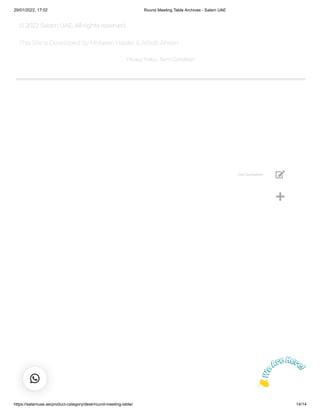 Round meeting table | PDF | Manufacturing Industry | Industries