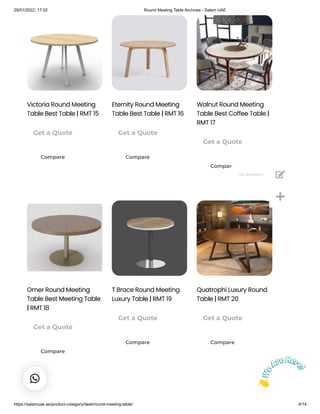 Round meeting table | PDF | Manufacturing Industry | Industries