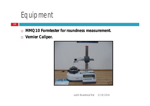 Roundness measurement