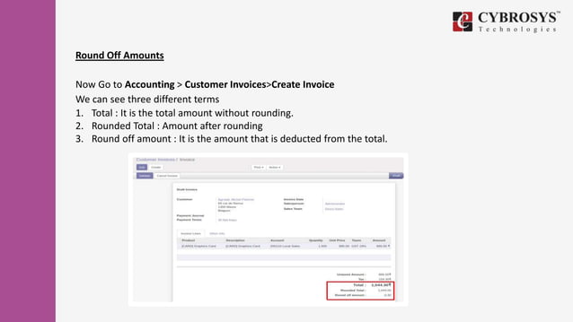 Round off invoice amount | PPTX | Business Accounting & Finance | Business