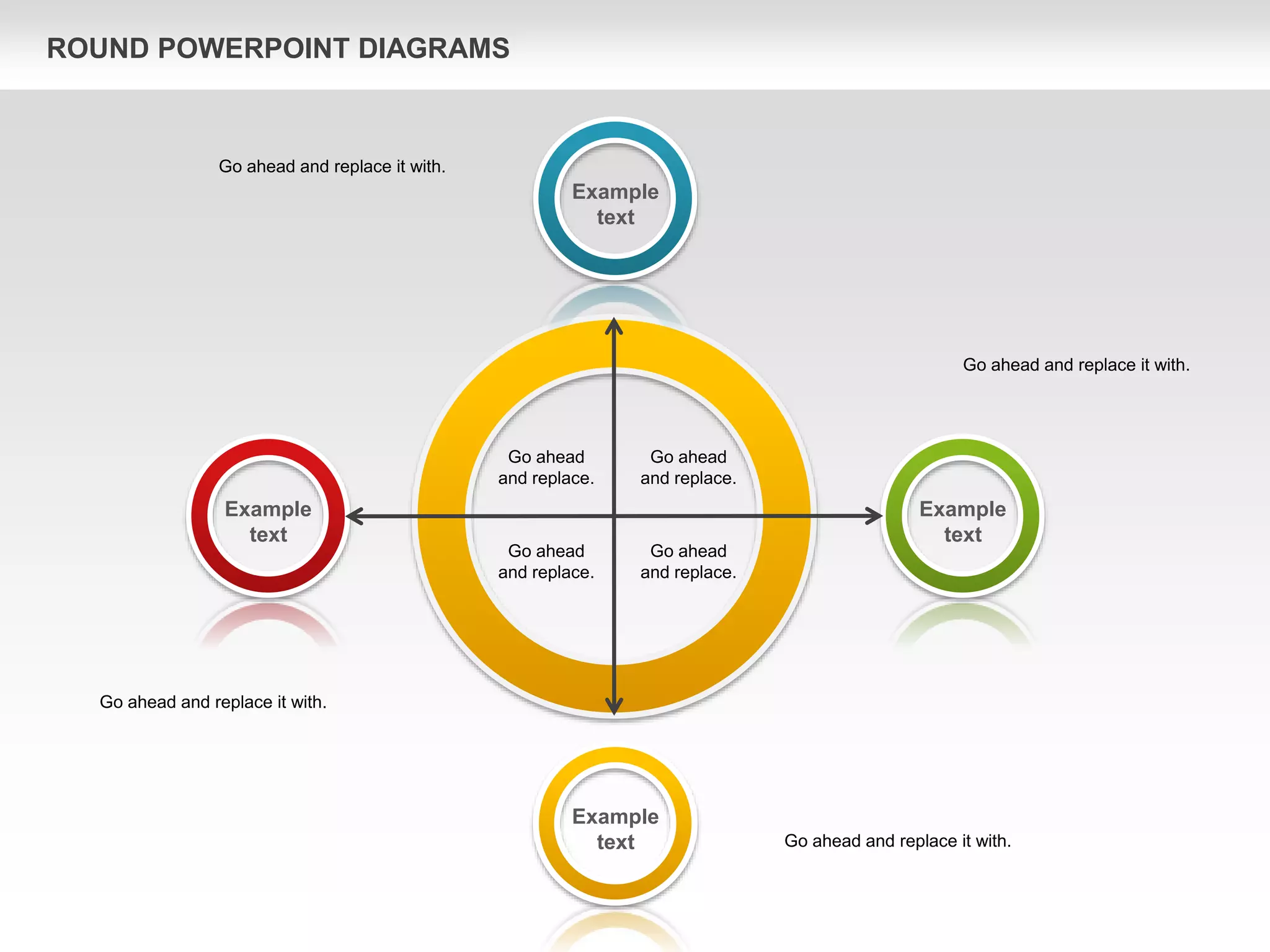 Round Diagrams (for PowerPoint and Google Slides) | PPT