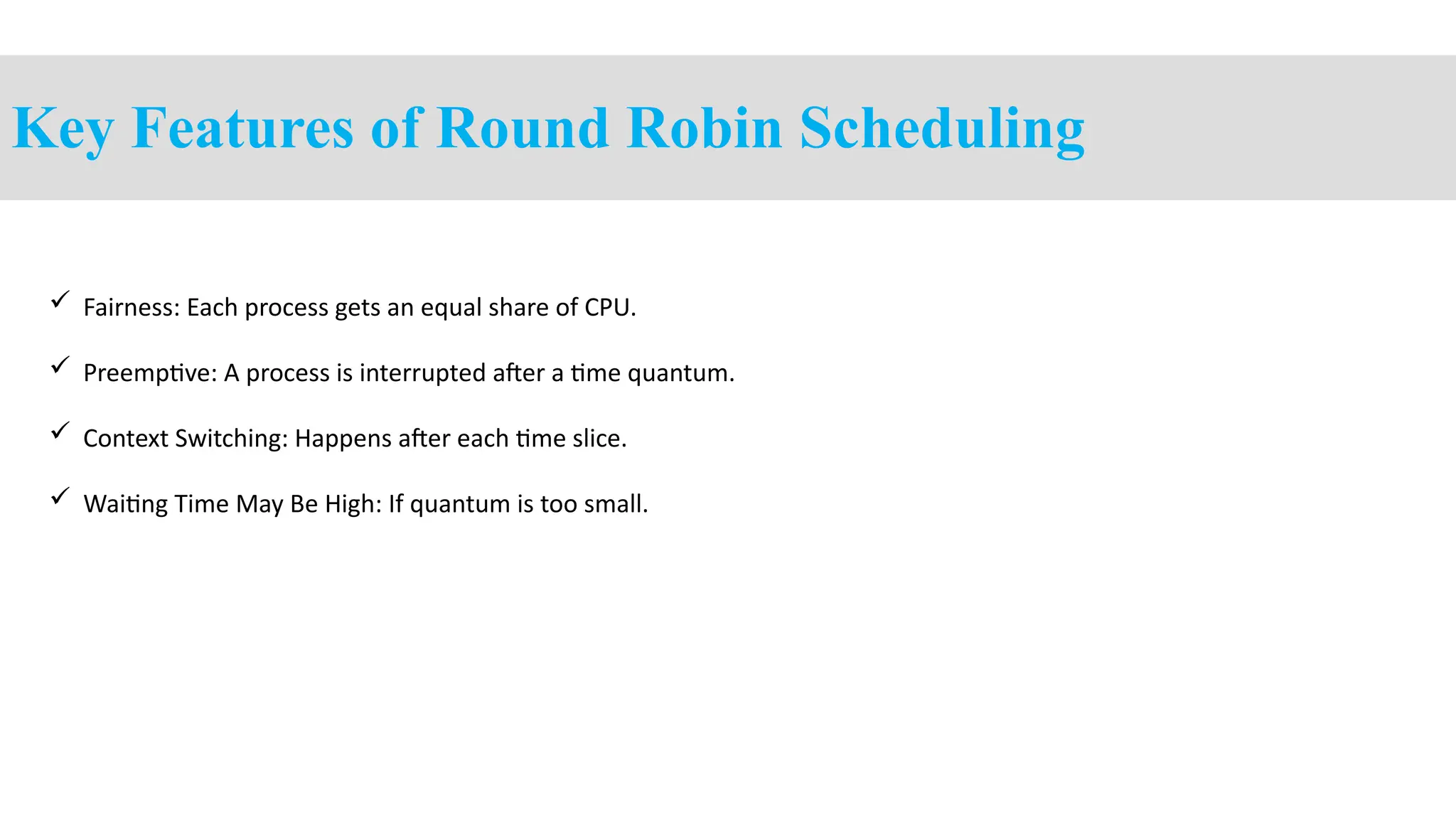 Round Robin Algorithm Powerpoint Slide in Operating System | PPTX