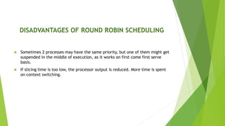 Round robin scheduling | PPTX