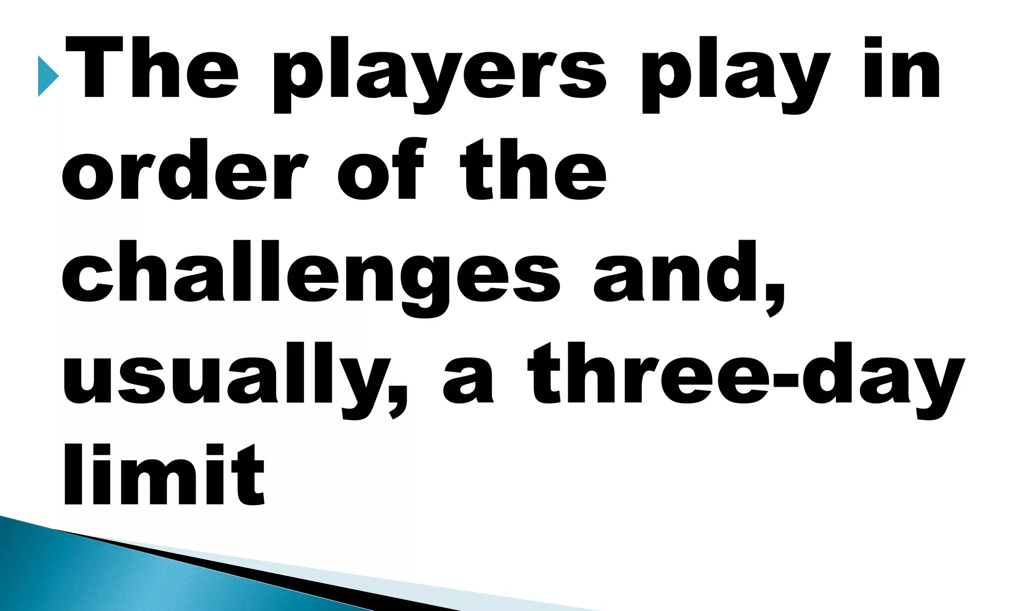 Round robin & ladder types of tournaments | PPTX