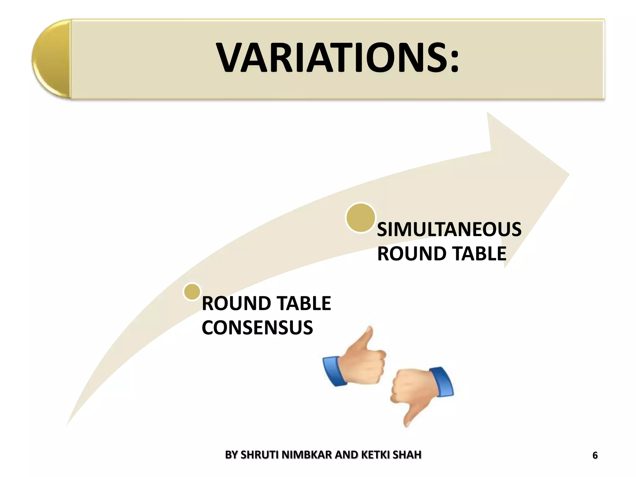 Round table group strategy | PPTX
