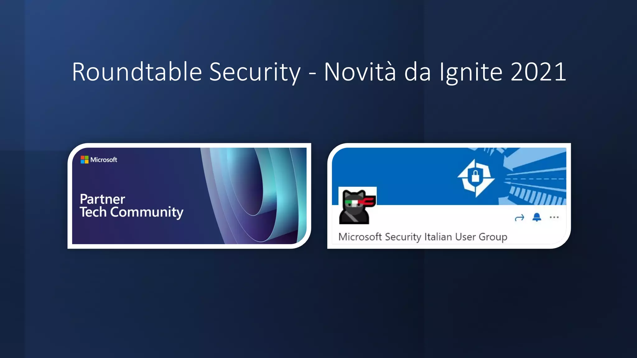 Roundtable ignite november 2021 | PPT