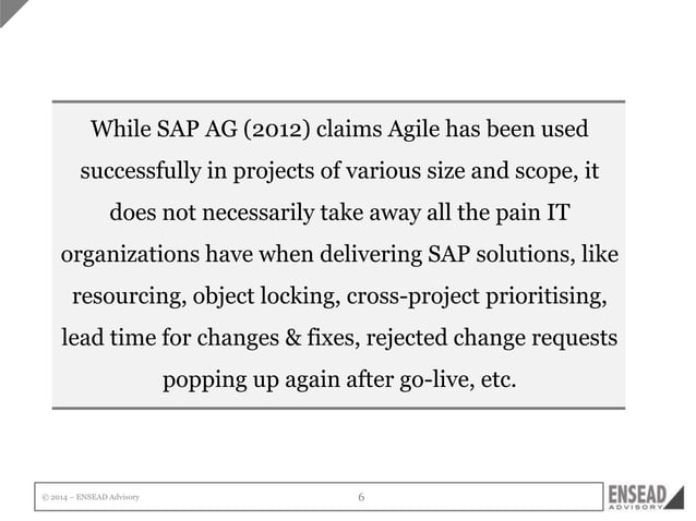 Round Table Lean SAP Delivery introducing the concept | PPT