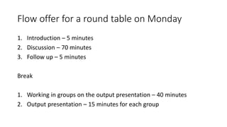 Round tables | PPTX