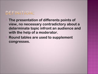 Round table unit 5 | PPT