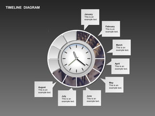 Round Timeline Photos Diagram | PPT