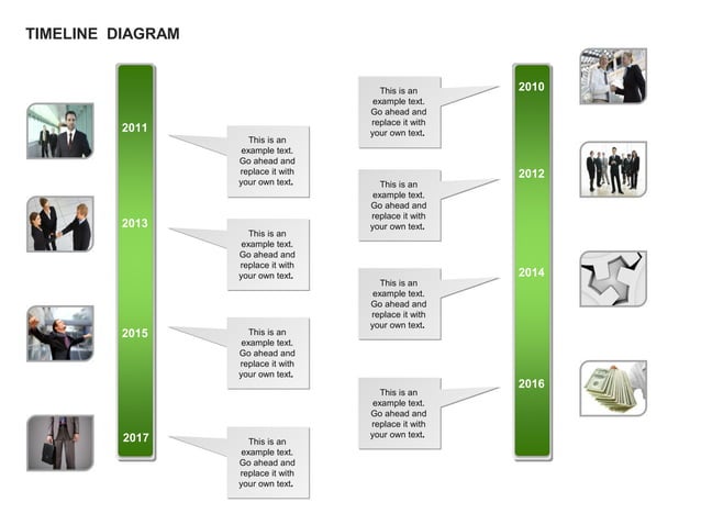 Round Timeline Photos Diagram | PPT