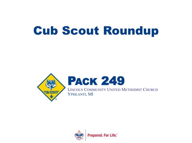 Roundup presentation for Cub Scout Roundtable | PPT