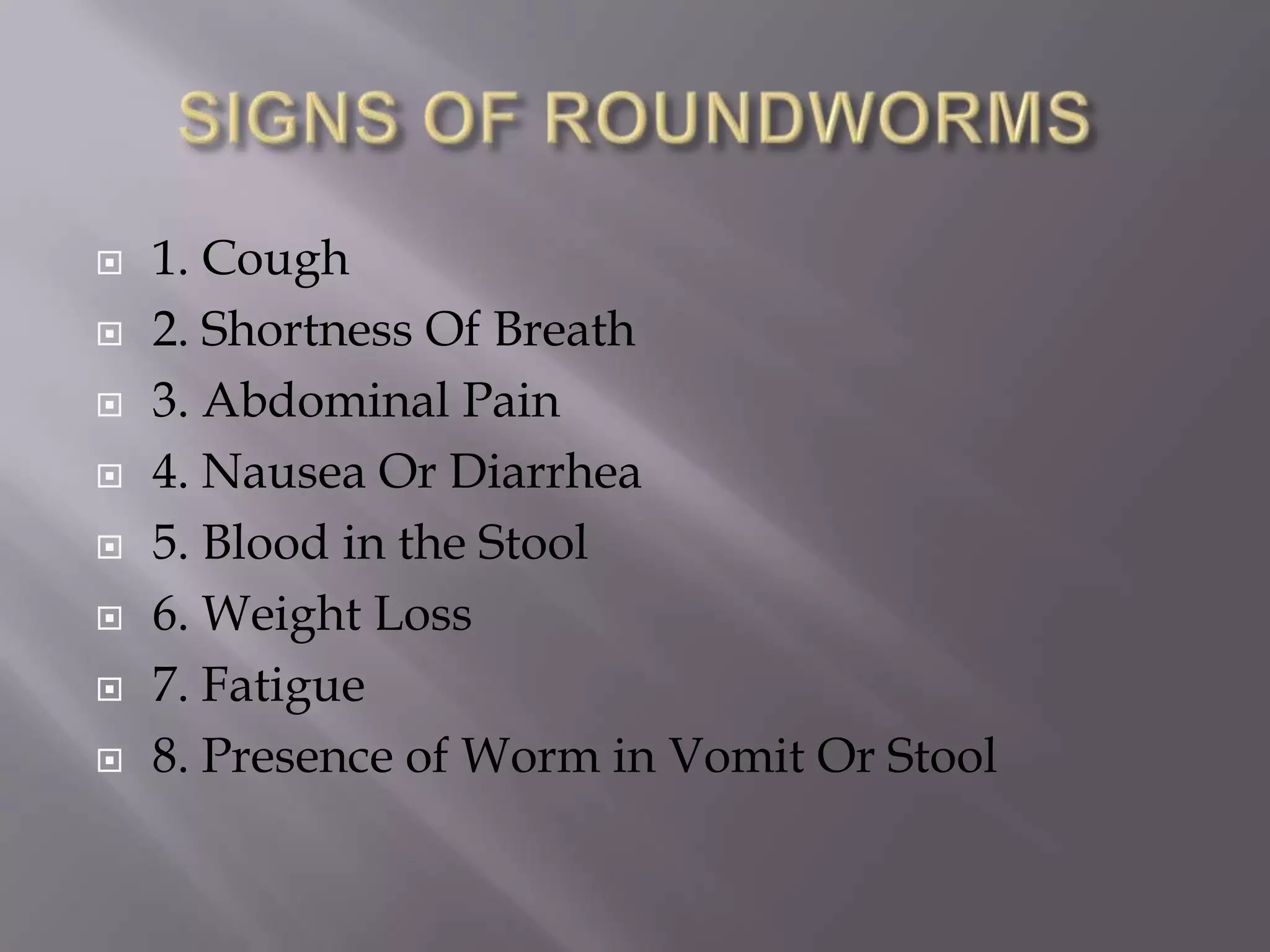 Roundworms (ascaris) | PPT