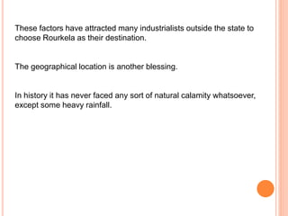 Rourkela architecture case study town planning | PPTX