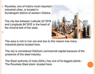 Rourkela architecture case study town planning | PPTX