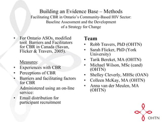 Addressing the Social Determinants of Health: Making CBR Work for Communities in Ontario | PDF