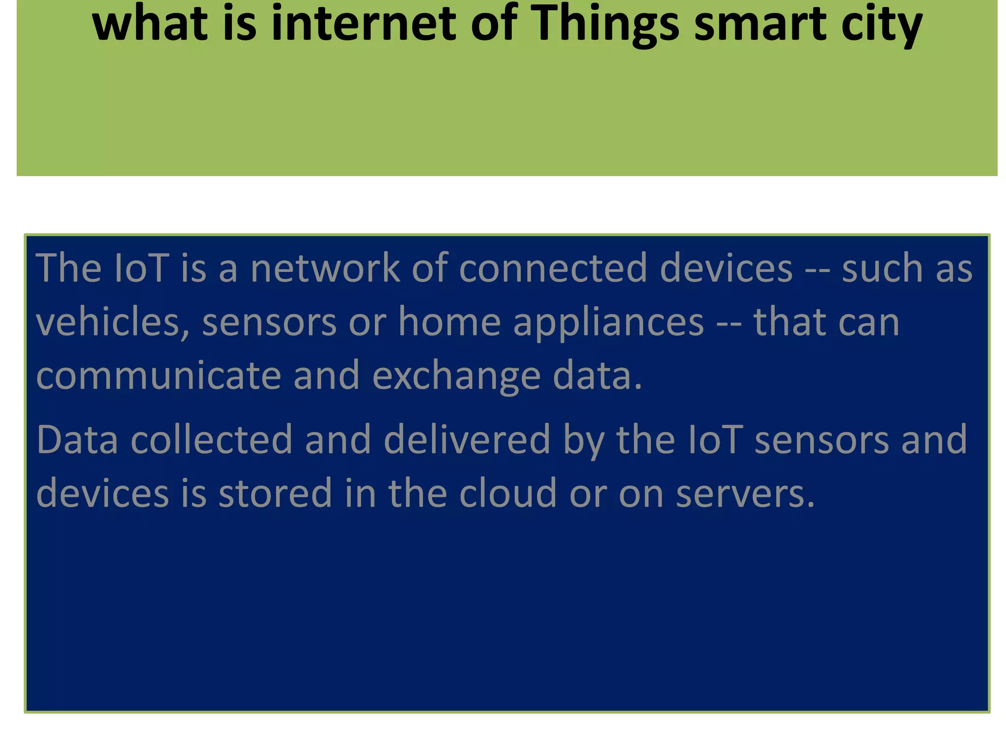 Internet of Things Smart City ppt Centurion University of Technology and Management ...