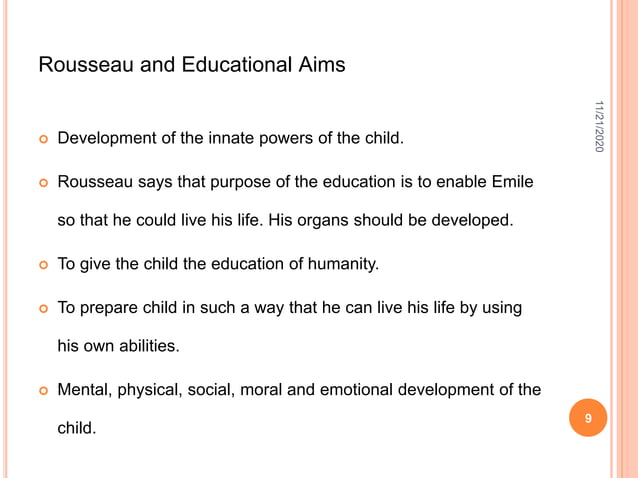 Rousseau | PPTX | Education