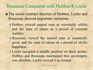 Rousseau's Theory of Social Contract | PPTX